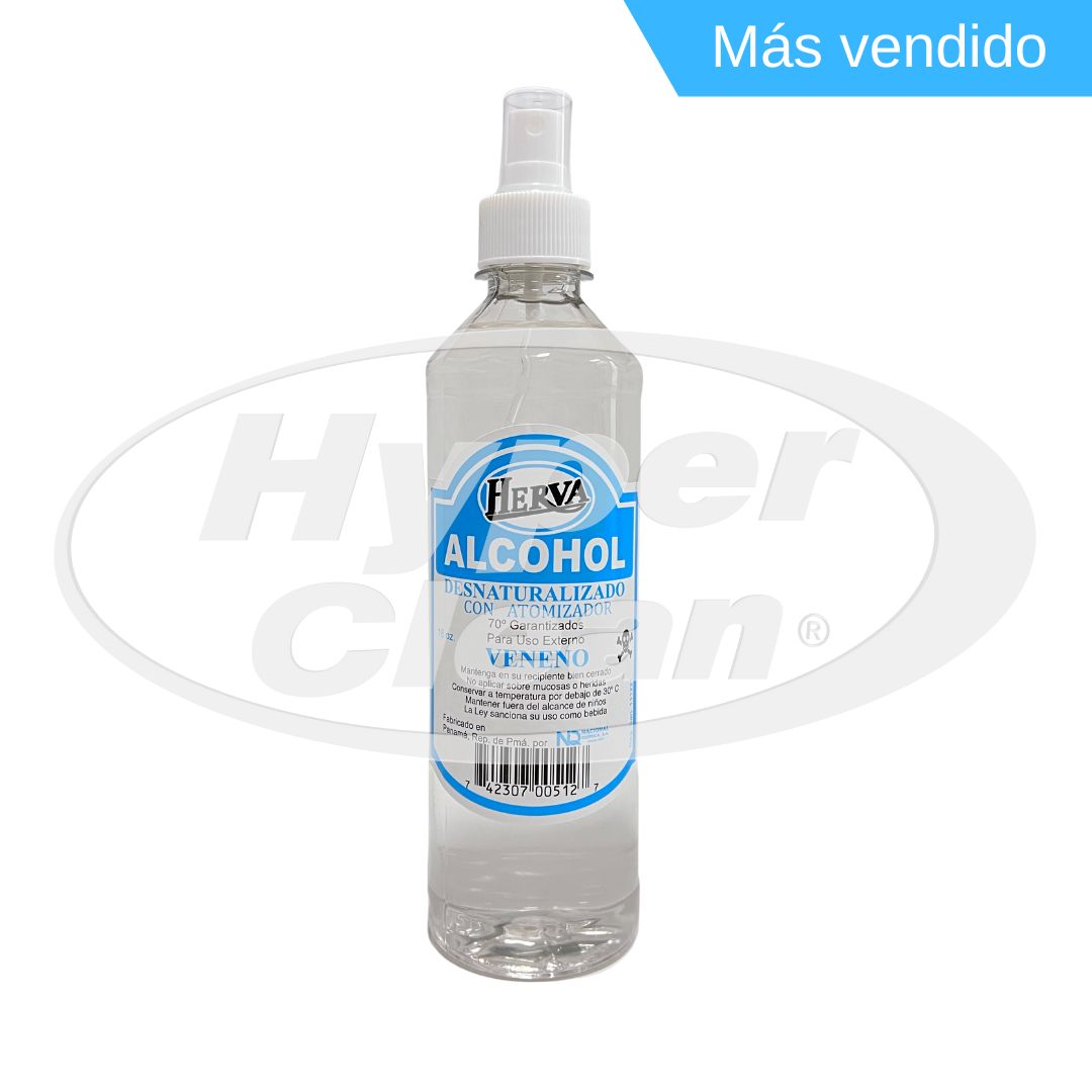 ALCOHOL LÍQUIDO DESNATURALIZADO 70% SPRAY | 16 OZ – Hyper Clean S.A.