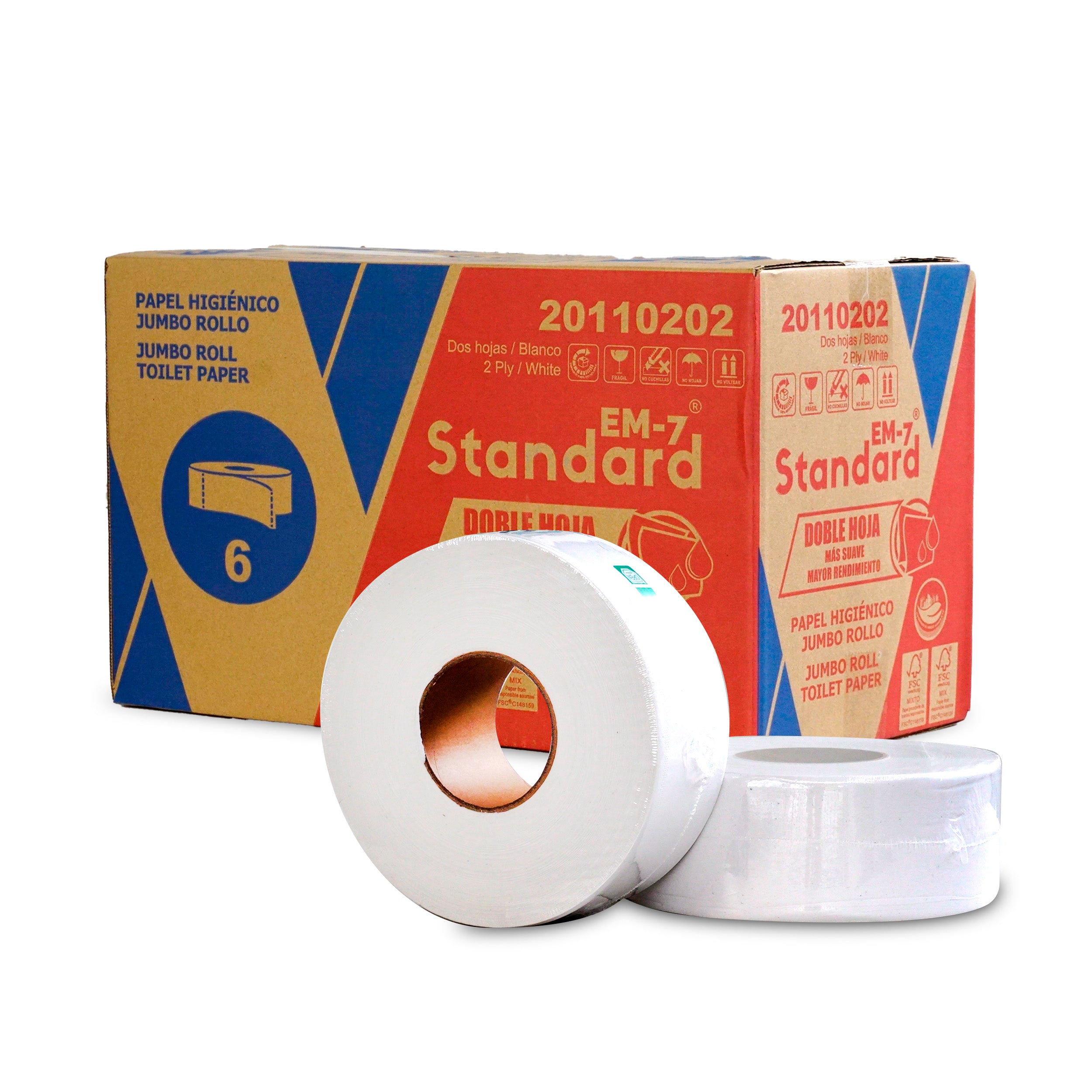 PAPEL HIGIÉNICO JUMBO 6 ROLLOS X 250 MTS 2 PLY - PREMIUM – Hyper Clean S.A.